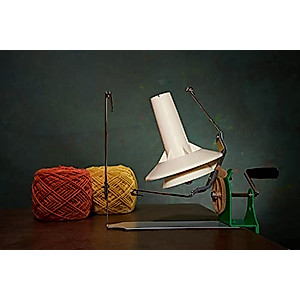 Olikraft Large Capacity Yarn Winder - Hand Operated Metal Yarn Ball Winder. Support 10 to 16 oz of Yarn Fiber Wool String (Stainless Steel)