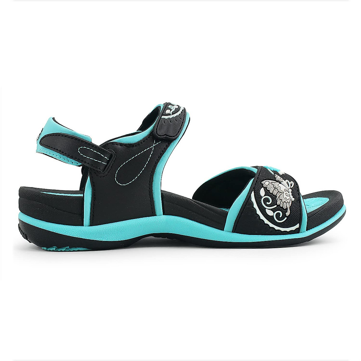 Gold Pigeon Shoes SIGNATURE Women Sandals, Water Sandal for Women Comfort Cushion Adjustable Magnetic Buckle: 5991 Blue Turquoise, Size 9-9.5 (5991-blue-40)