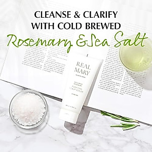 RATED GREEN Real Mary Cold Brew Rosemary Purifying Scalp Scaler w/Sea Salt | Hypoallergenic Korean Dry Scalp Hair Care for Flaky, Itchy & Mild Troubled Scalp | Deep Conditioning Treatment 6.76 fl oz