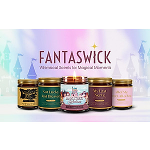 Fantaswick's Main Street Confections Candle | 100% Natural Coconut Soy Wax & Cotton Wick in Amber Candle Jar | Hand-Poured in Texas | 9oz