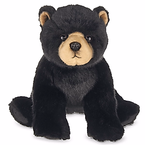 Berington Asher Plush Black Bear Stuffed Animal, 13 Inches