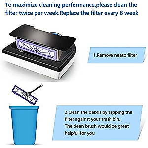 ALPGEN Replacement Accessories Parts/Fit for Neato/Fit for Botvac Robot Vacuum D Series D3 D5 D75 Accessories Kit Pack Sweeping Robot Set