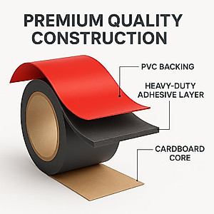 MG888 Multi-Purpose Duct Tape 1.88 Inches x 60 Yards, Crafts, Repairs & DIY Projects, 1 Roll (Red)
