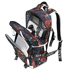 Oxford Students School Backpack Laptop Knapsack Travel Bags Waterproof Schoolbag Daypacks (6)