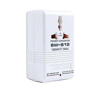 110V to 220V 100W Voltage Converter Travel Adapter, Power Converter AC 110V to 220V Step-Up & Down Voltage Converter Transformer