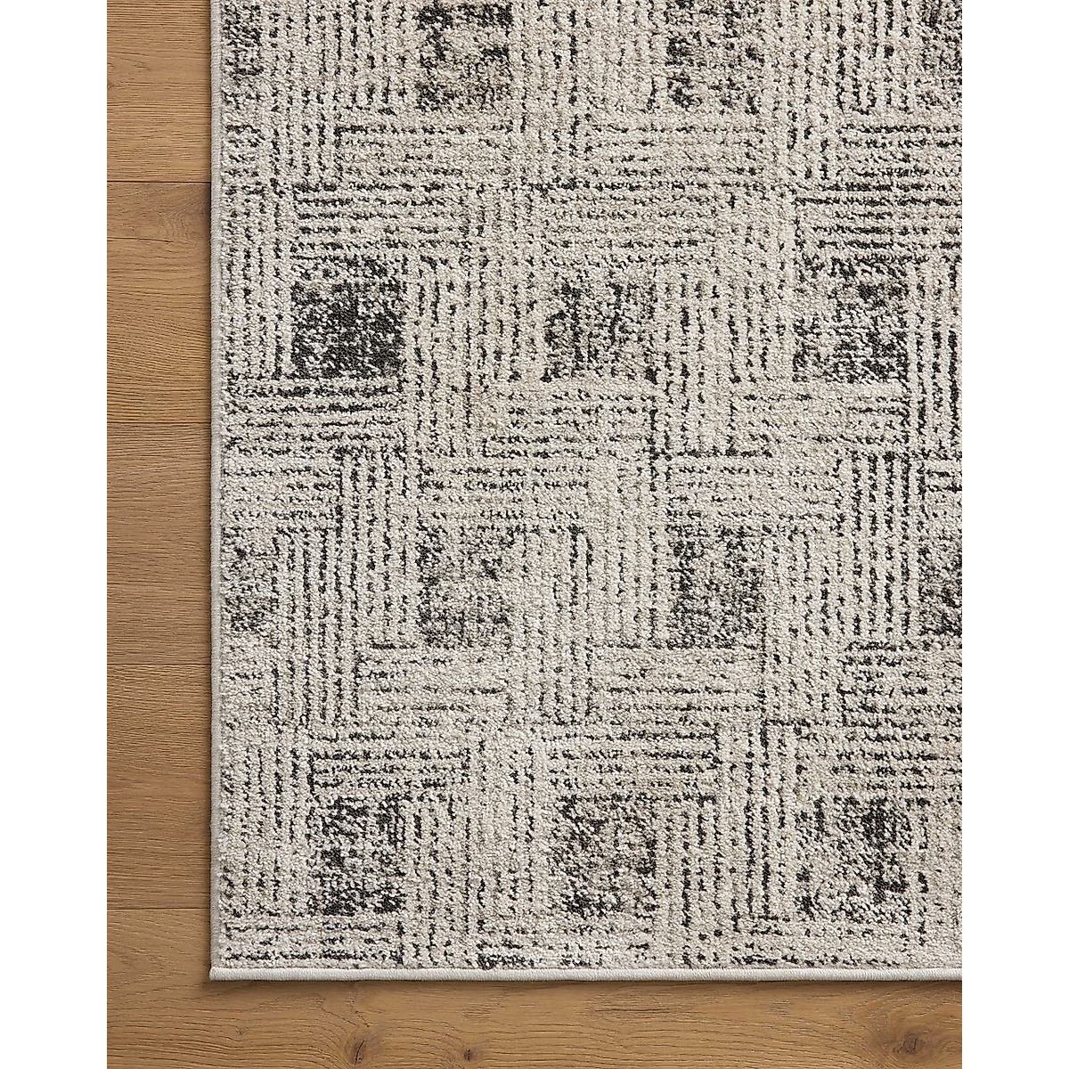 Loloi II Kamala Collection KAM-01 Grey/Graphite 2'-7" x 12'-0" Runner Rug