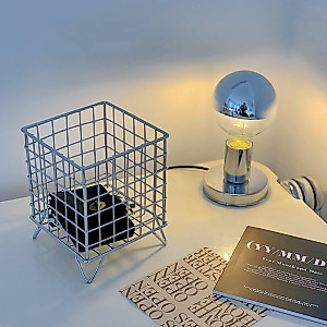 Storage Basket, Stainless Steel Mesh Open Design Storage Container, Modern Simple Home Decor Improvement Supplies, Portable Durable Strong Storage Organizer Baskets for Home Office Dorm(Silver)