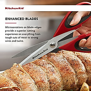 KitchenAid All Purpose Shears with Protective Sheath, 8.72-Inch, Red