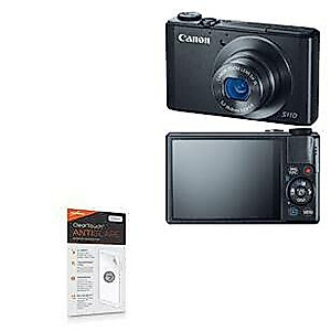 BoxWave Screen Protector Compatible With Canon Powershot S110 - ClearTouch Anti-Glare (2-Pack), Anti-Fingerprint Matte Film Skin for Canon Powershot S110