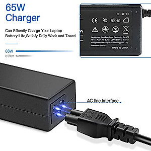 19.5V 3.33A AC Adapter Charger for HP 15-F009WM 15-F023WM 15-F039WM 15-F059WM 15-g073nr F9H92UA 15-g074nr Laptop 4.5/3.0mm Power Supply with Cord