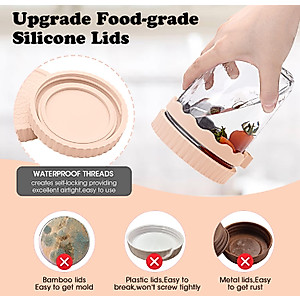 Oyrlize Overnight Oats Containers with Lids and Spoon,Companies,Work and Travel