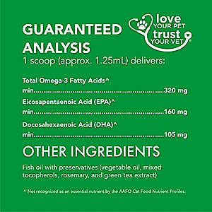 Nutramax Welactin Omega-3 Fish Oil Skin and Coat Health Supplement Liquid for Cats - 4 Ounce