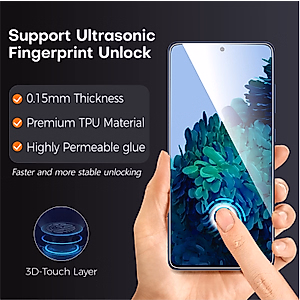Rayboen for Samsung Galaxy S20 FE Case with 2X Soft Screen Protector, Anti-Scratch Transparent Hard PC Back Crystal Clear Flexible Shockproof Protection Phone Cover for Galaxy S20 FE 5G