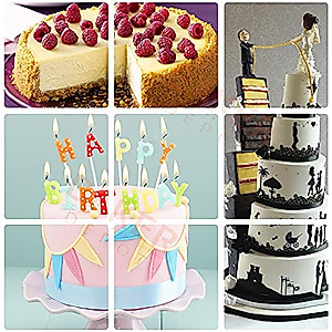BAKER DEPOT Silicone Mould for Baking Nonstick Layer Cakes Bakeware Round Cake Pans Chocolate Rainbow Cake for Birthday Wedding Party 4 6 8 9 Inch Set of 4