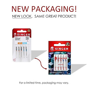 Singer 44729 Quilting Machine Needles, Sizes 80/11 & 90/14, Multicolor 5 Count