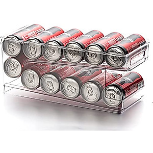 ROHAM Refrigerator Organizer Bins Pop Soda Can Dispenser Beverage Holder (12 Oz, 6 inch Wide)