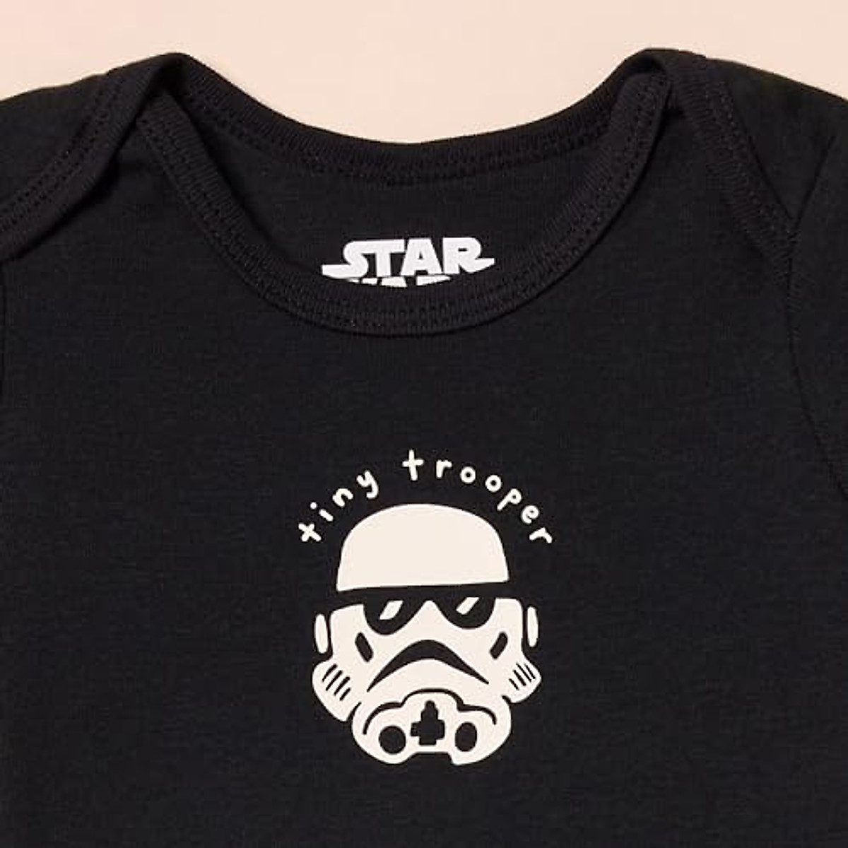 Amazon Essentials Disney | Marvel | Star Wars Unisex Babies' Short-Sleeve Bodysuits, Pack of 6, Star Wars Tiny Trooper, 0-3 Months