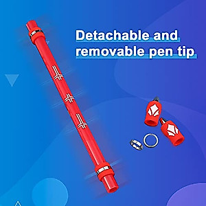 Roucerlin 2 Colors Pen Spinning with Silicone Bracelet, Metal Heads Gaming Finger Pen, 8.5In Weighted Rotating Ballpoint Pen, Spinning Pen for Student Adults, No Pen Refill (Black,White)