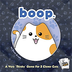 Smirk & Dagger BOOP: Adorable 2 Player Strategy Board Game, with 32 Cat and Kitten Pieces, Makes a Great Gift for Couples, Family, Adults and Kids Ages 10 and Up