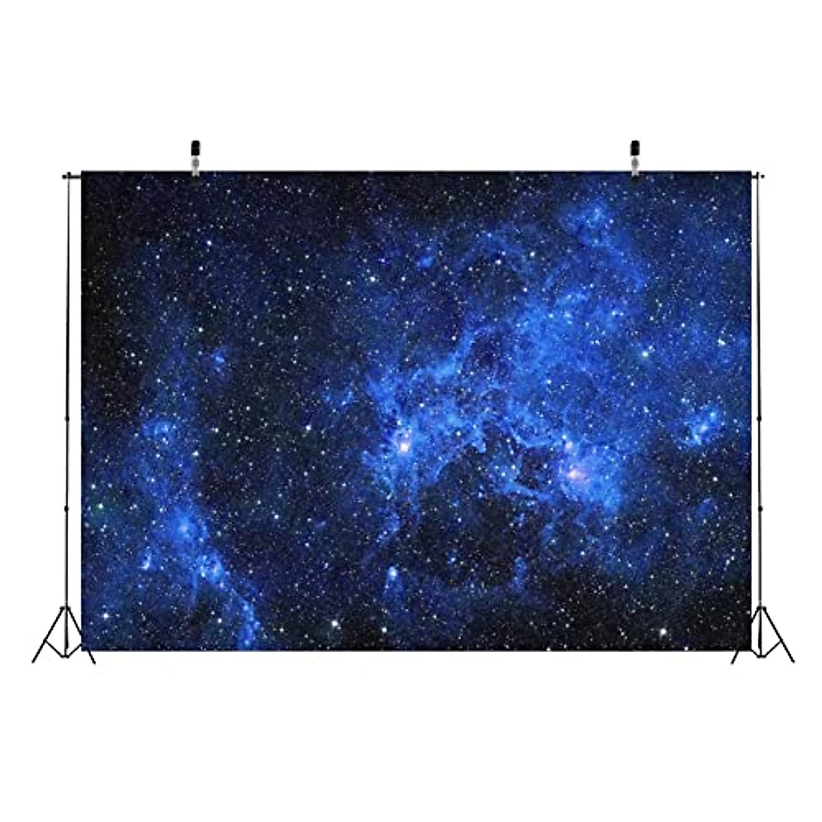 BELECO 7x5ft Fabric Galaxy Stars Backdrop Starry Night Sky Outer Space Galaxy Backdrop Universe Nebula Photography Background Kids Space Party Birthday Baby Shower Decorations Banner Photo Booth Props