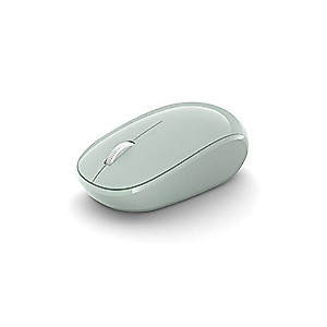 Microsoft Bluetooth Mouse - Mint. Comfortable design, Right/Left Hand Use, 4-Way Scroll Wheel, Wireless Bluetooth Mouse for PC/Laptop/Desktop, works with for Mac/Windows Computers