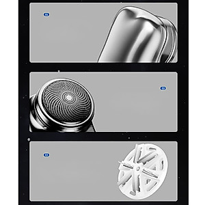 2023 New Electric Razor for Men,Mini-Shave Portable Electric Shaver, USB Rechargeable Shaver, Easy One-Button Use Suitable for Home, Car, Travel (Black)