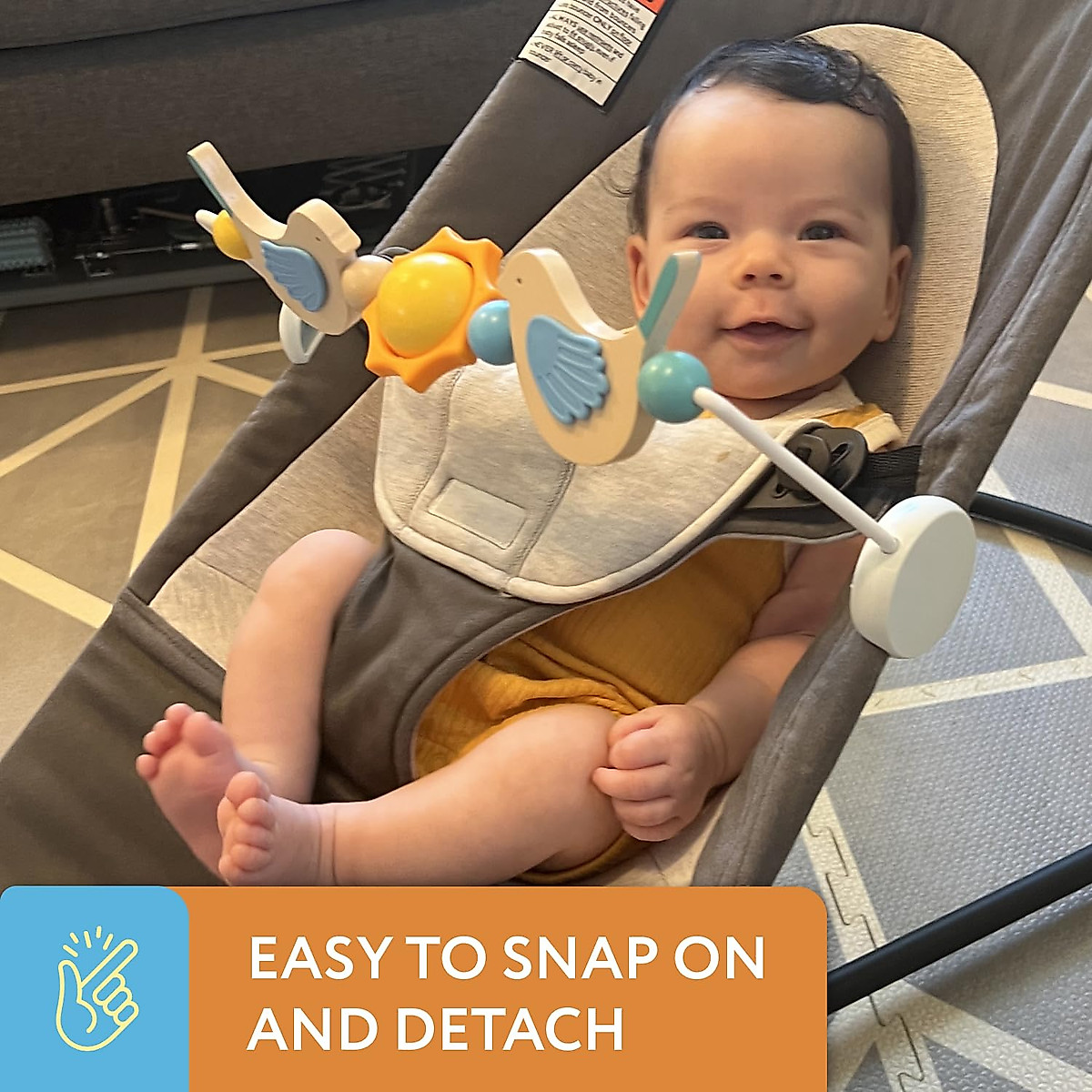 Impresa Wooden Toy Bar for Baby Bjorn Bouncer to Fascinate Your Child - Universal Impresa Toy Arch Intended for BabyBjorn Bouncers - Wooden Toys for Babies for Development of Motor Skills