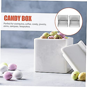 Holibanna 8 Pcs Tinplate Box Clutter Organizer Stainless Steel Containers with Lids Mini Candy Rectangular Candy Tins Gift Containers Candle Vessels Pill Clamshell Packing Box Usb