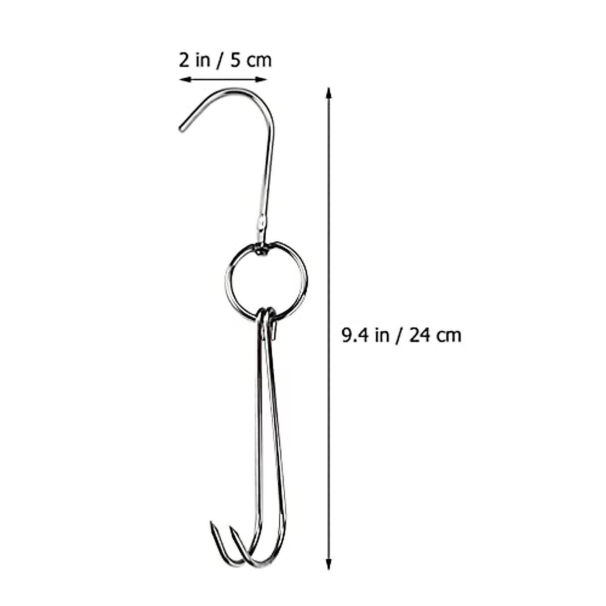 Cabilock Meat Hook Outdoor Grill Outdoor Grill 5pcs Chinese Bacon Hanging Hooks Sausage Hooks Kitchen Meat Fish Hooks Roast Duck Hook Outdoor Grills Metal Hangers Metal Hangers Multitools