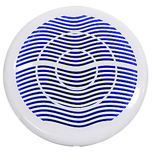 Rockville (2) MS10LW 10" 2400 Watt White Marine/Boat 10" Free Air Subwoofer with LED