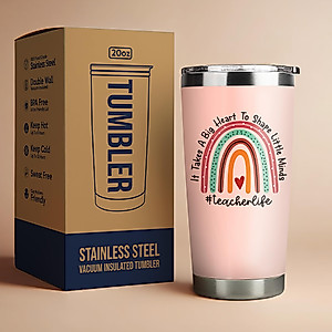 Teacher Gifts for Women - Cool Gifts for Teachers Women - Teacher Appreciation Gifts for Women - Funny Teacher Gift Ideas - Teacher Birthday Gifts, Back To School Teacher Gifts - 20 Oz Tumbler