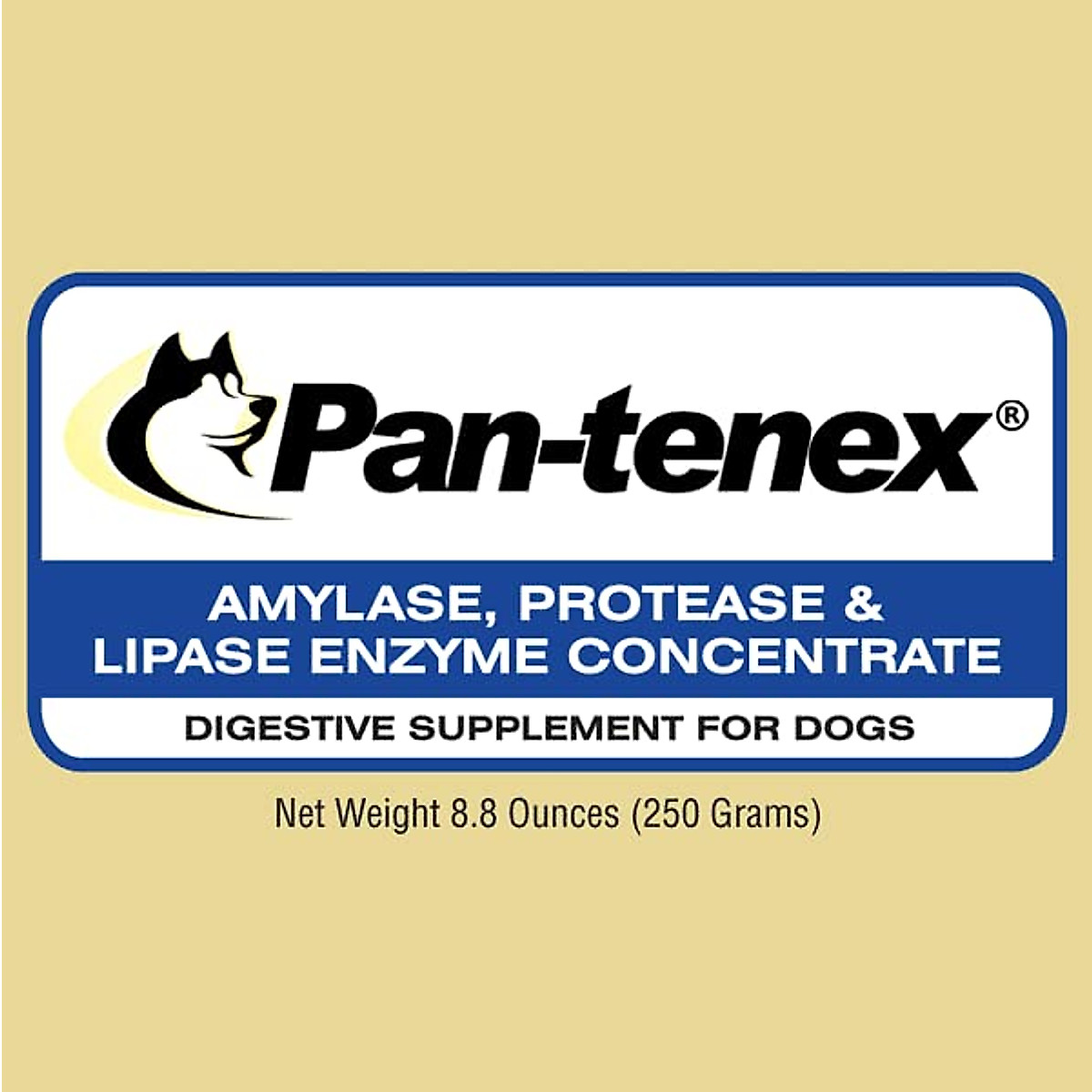 Pan-tenex | 10x Digestive Enzymes for Dogs - 8.8 Ounces (250 Grams)