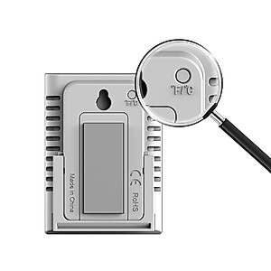 Humidity Gauge, 2 Pack Indoor Thermometer for Home Digital Hygrometer Room Thermometer and Humidity Gauge with Temperature Humidity Monitor AAA Battery Powered(Color: Black and White)