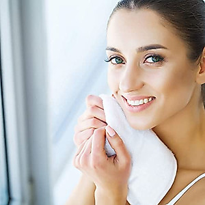 Orighty Microfiber Washcloths Towels Set 50 Pack, Highly Absorbent and Soft Feel Face Cloths, Multi-Purpose Wash Cloths for Bathroom, Hotel, Spa, and Gym, 12x12 Inch