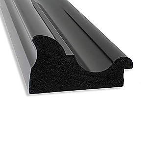 Amanti Art Beveled Bathroom Mirror (30 x 42 in.), Colonial Black Frame - Wall Mirror Black, Large