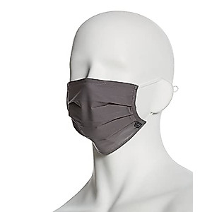 Perry Ellis Reusable Pleated Woven Fabric Face Masks (Pack of 3, Assorted Colors), Black/White/Gray Prints, 3 Count (Pack of 1)