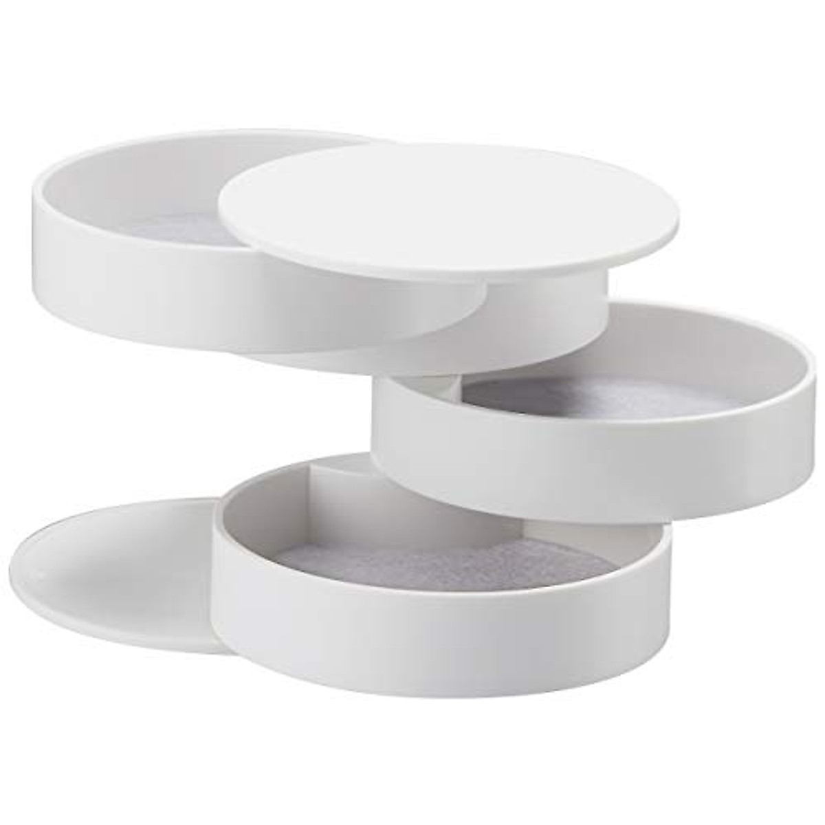 YAMAZAKI home Tower 4-Tiered Accessory Tray White