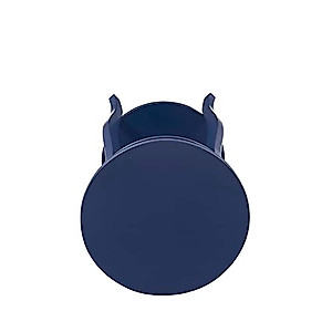 Powell Navy Blue Shapely Legs and Shelf Phipps Round Side Table