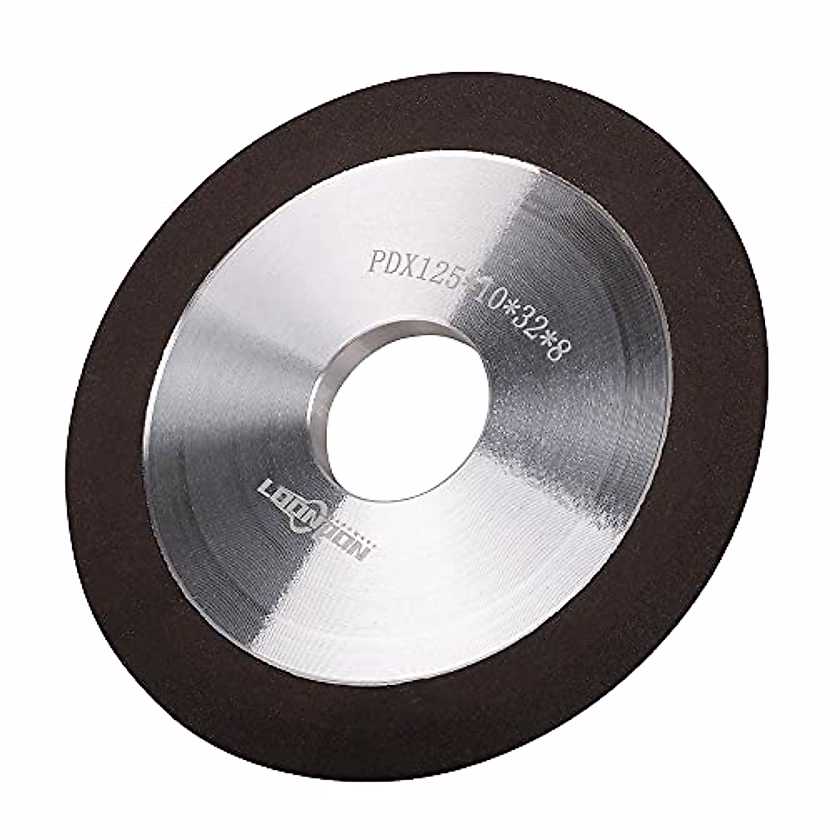 JIUNENG 5inch Tapered Plain Resin Diamond Grinding Wheel to Grind Carbide Hard Steel 150 Grit 125x10x32x8mm