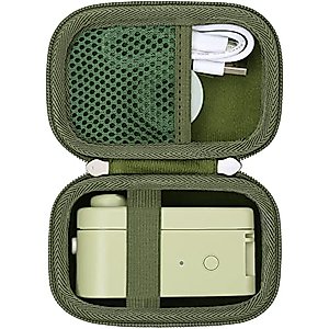 khanka Hard Travel Case Compatible with MakeID Label Maker Machine, Case Only (Green)