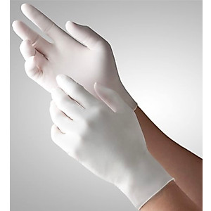 Powder-Free Rubber Gloves, Safe Gloves Disposable Latex Gloves Medium Non-Sterile for Mechanic, Cleaning, Kitchen... NOT for: Medical Gloves, Latex Free, Large, Nitrile Gloves Large & Vinyl Gloves
