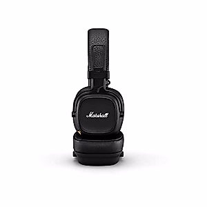 Marshall Major IV On-Ear Bluetooth Headphone, Black & Emberton Bluetooth Portable Speaker - Black & Brass