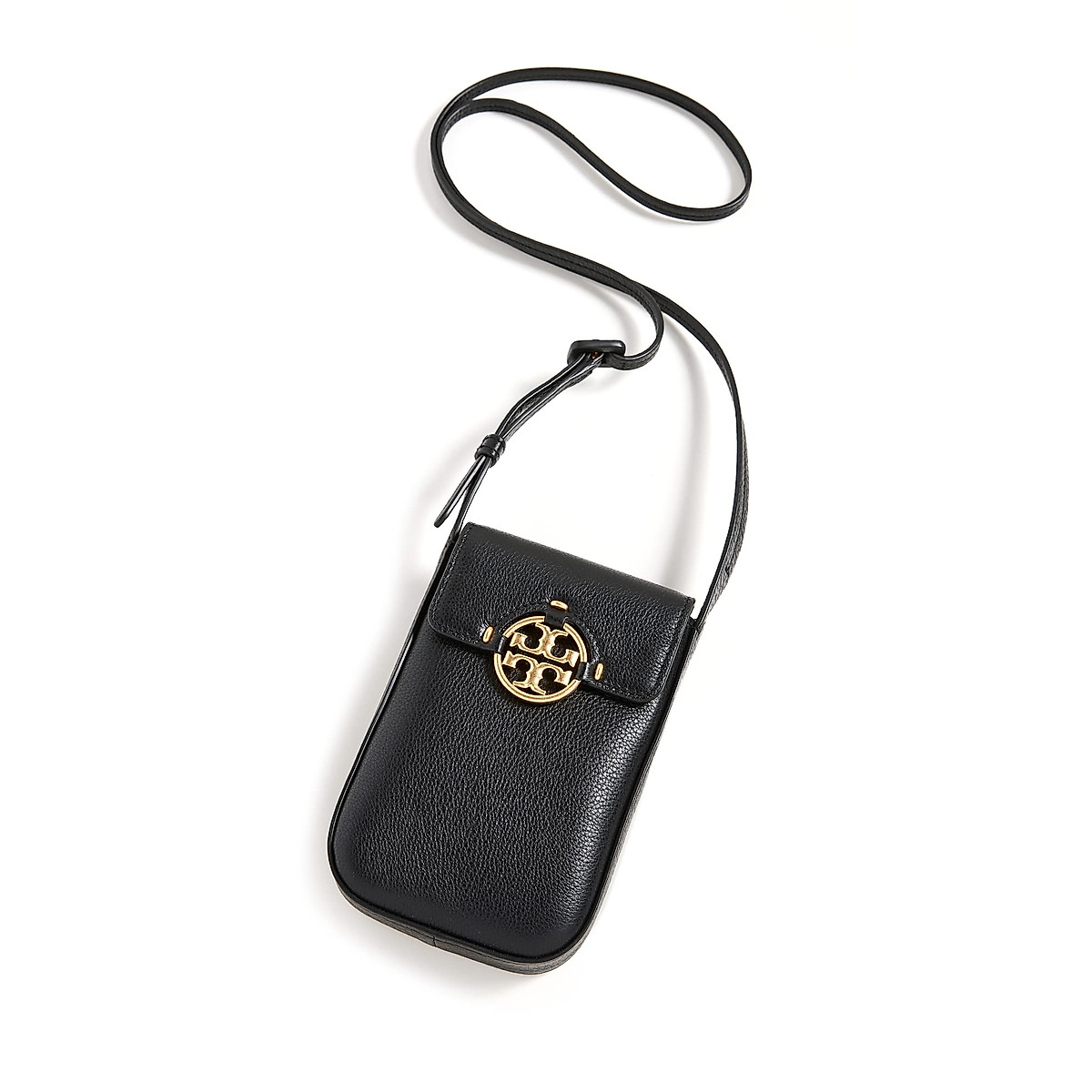 Tory Burch Women's Miller Phone Crossbody, Black, One Size