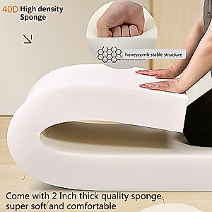 Sqodok Outdoor Chair Cushions 17"x16"x2" Waterproof Patio Cushions for Outdoor Furniture, Round Corner Chair Cushions for Patio Furniture Seat Cushion with Ties Set of 4, Dark Blue