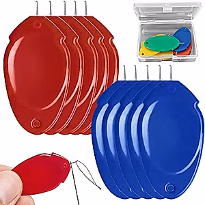 Needle Threader for Sewing Plastic Wire Loop DIY Simple Needle Threader Hand Tool Sewing Tool for Sewing Crafting (5 pcs, Style 1)