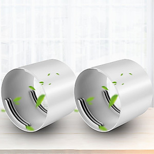 2-PACK Air Conditioner Exhaust Hose Coupler 5 Inch, Supports Clockwise and Counter-Clockwise Thread Hose Connector, Portable AC Coupler