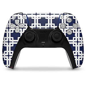 WraptorSkinz Skin Wrap compatible with Sony PS5 DualSense Controller Boxed Navy Blue (CONTROLLER NOT INCLUDED)