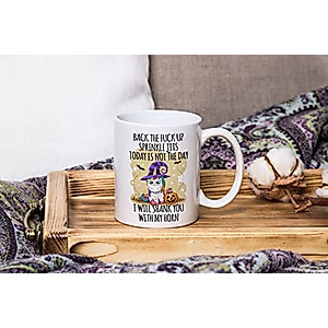 Funny Unicorn Coffee Mug, Back The F*ck Up Sprinkle Tits I Will Shank You With My Horn, Unicorn Mugs, Gag Gift, Sense of Humor, Hilarious Message, Unicorn Lover Coffee Tea Cup, Halloween Gifts Mugs