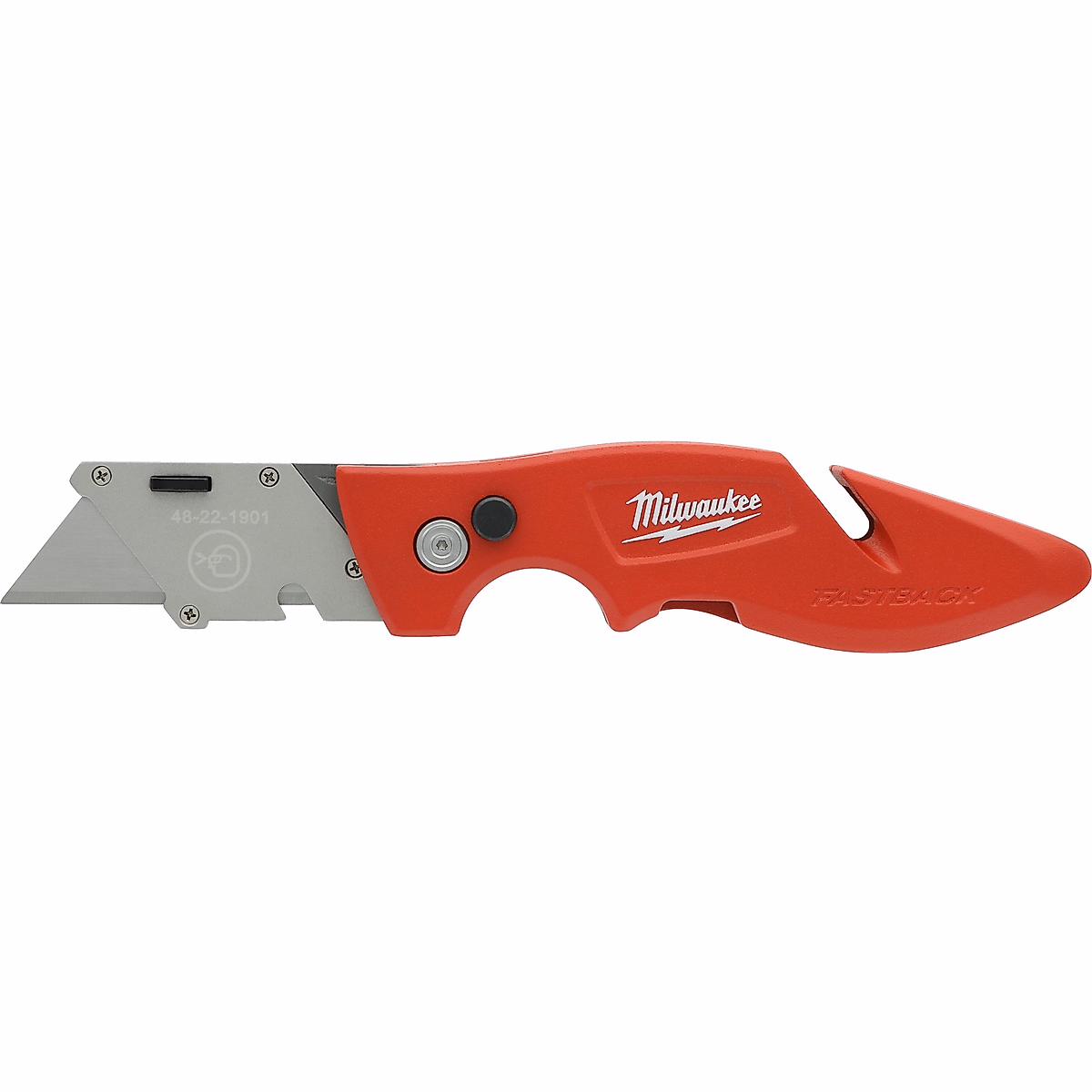 Milwaukee 48-22-1901 Fastback Press and Flip Utility Knife with Belt Clip and Onboard Wire Stripping (Set of 4)
