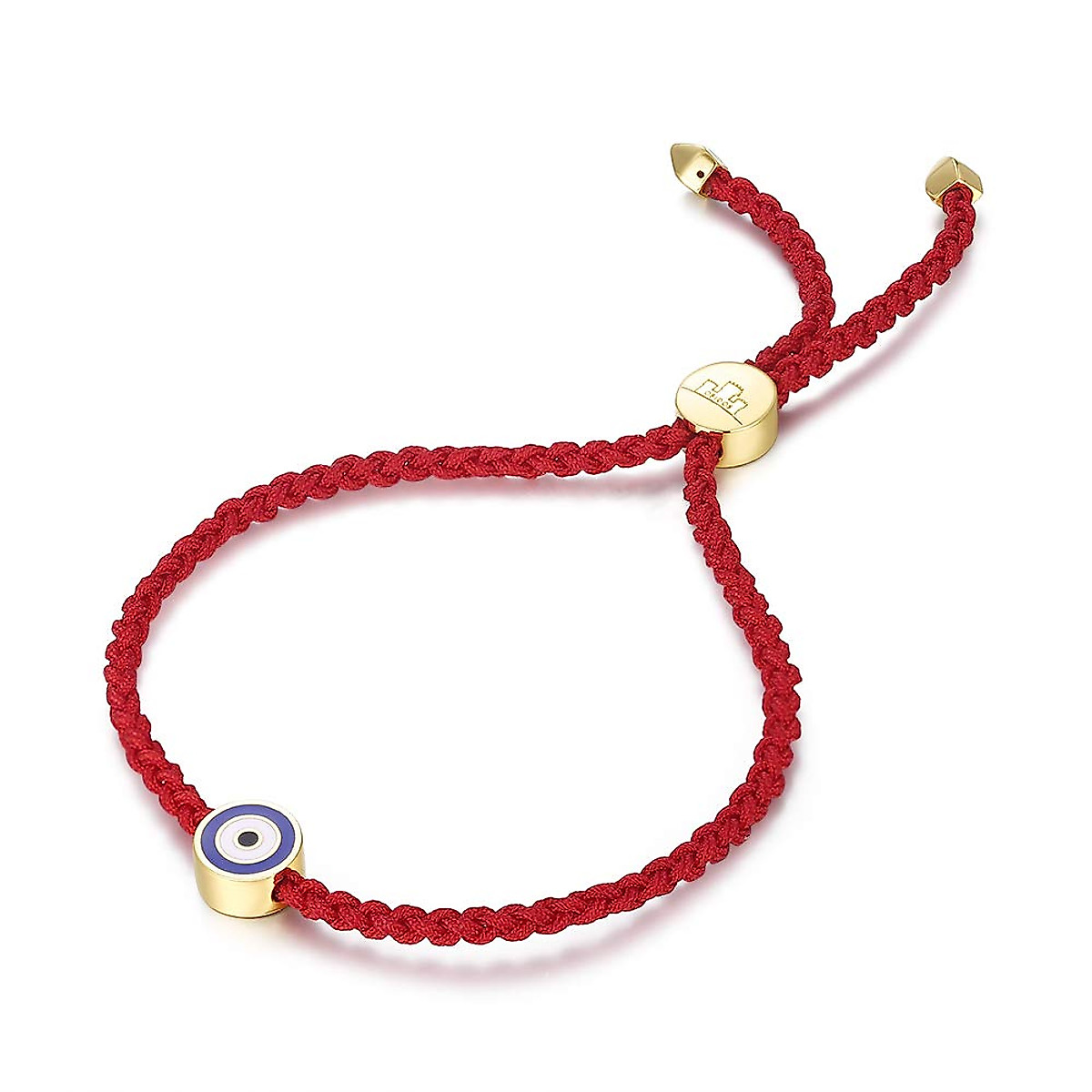Obidos Evil Eye Bracelet Red String Kabbalah Protection Handmade Adjustable Bracelet For Women Men (Red)